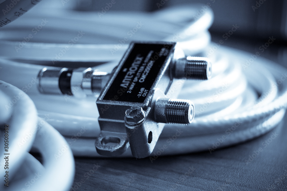 TV antenna cable Stock Photo | Adobe Stock