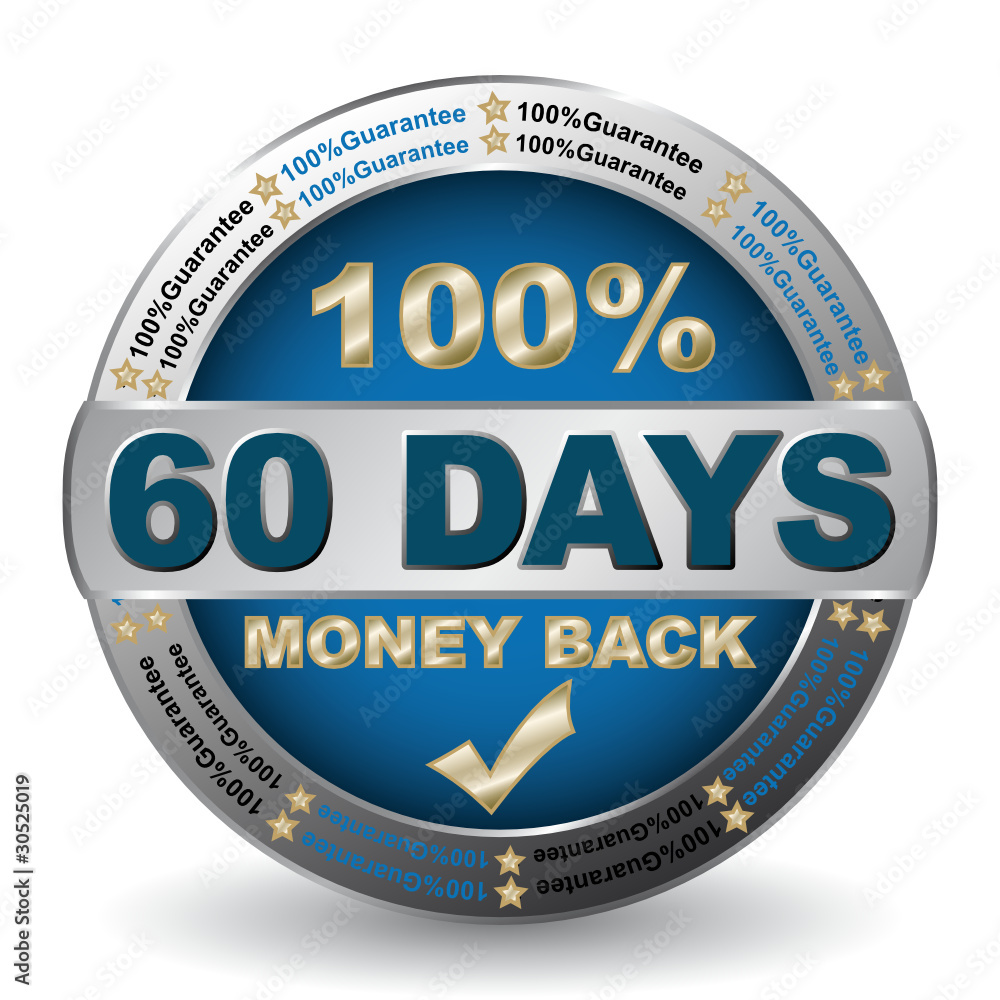 Vecteur Stock 60 DAYS MONEY BACK ICON | Adobe Stock