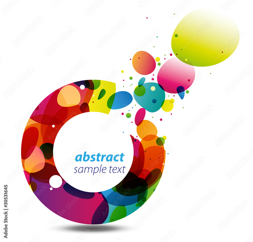Circle of Colors Background Stock Vector | Adobe Stock