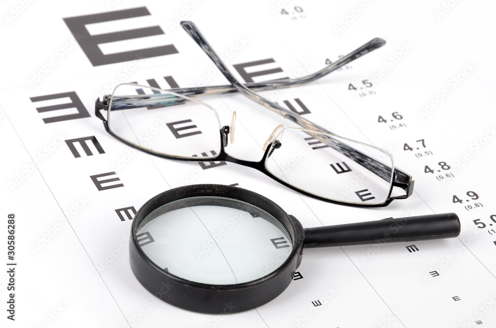 Eye chart Stock Photo | Adobe Stock