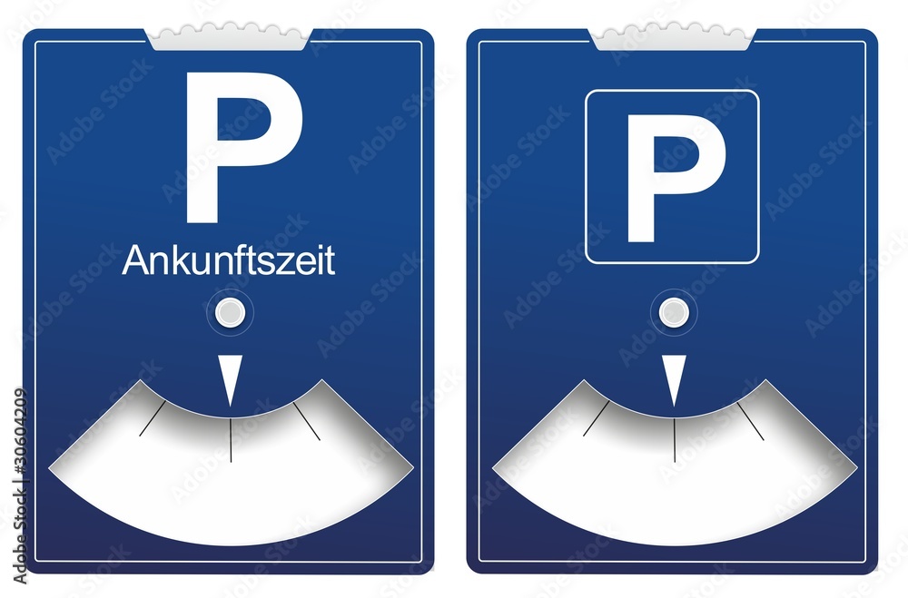 Parkscheibe 1 Stock-Vektorgrafik | Adobe Stock