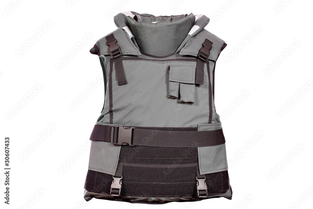 heavy bulletproof vest isolated Stock Photo | Adobe Stock