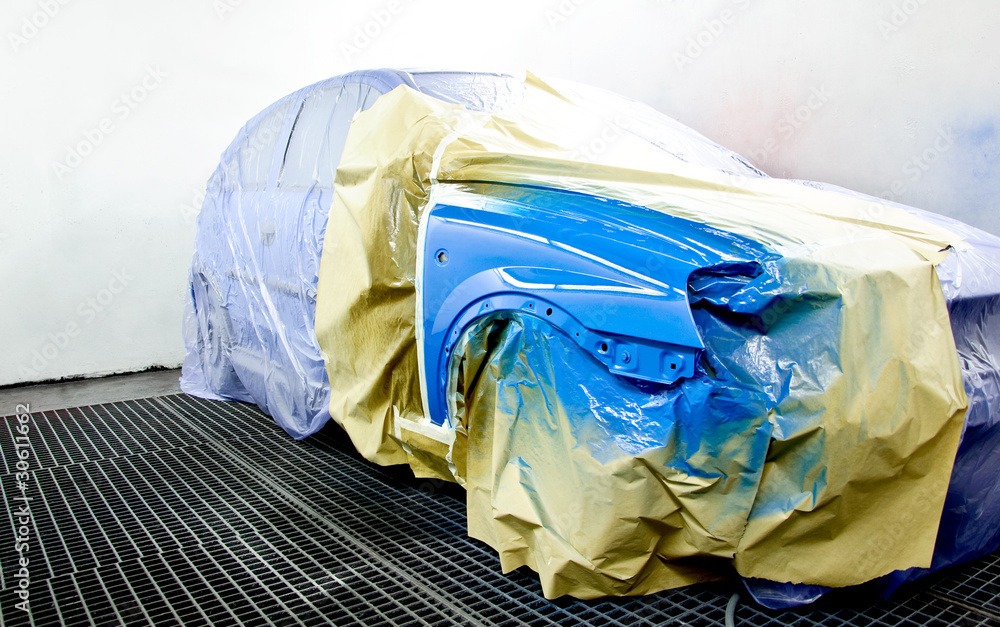 Fresh painted car. Stock-Foto | Adobe Stock