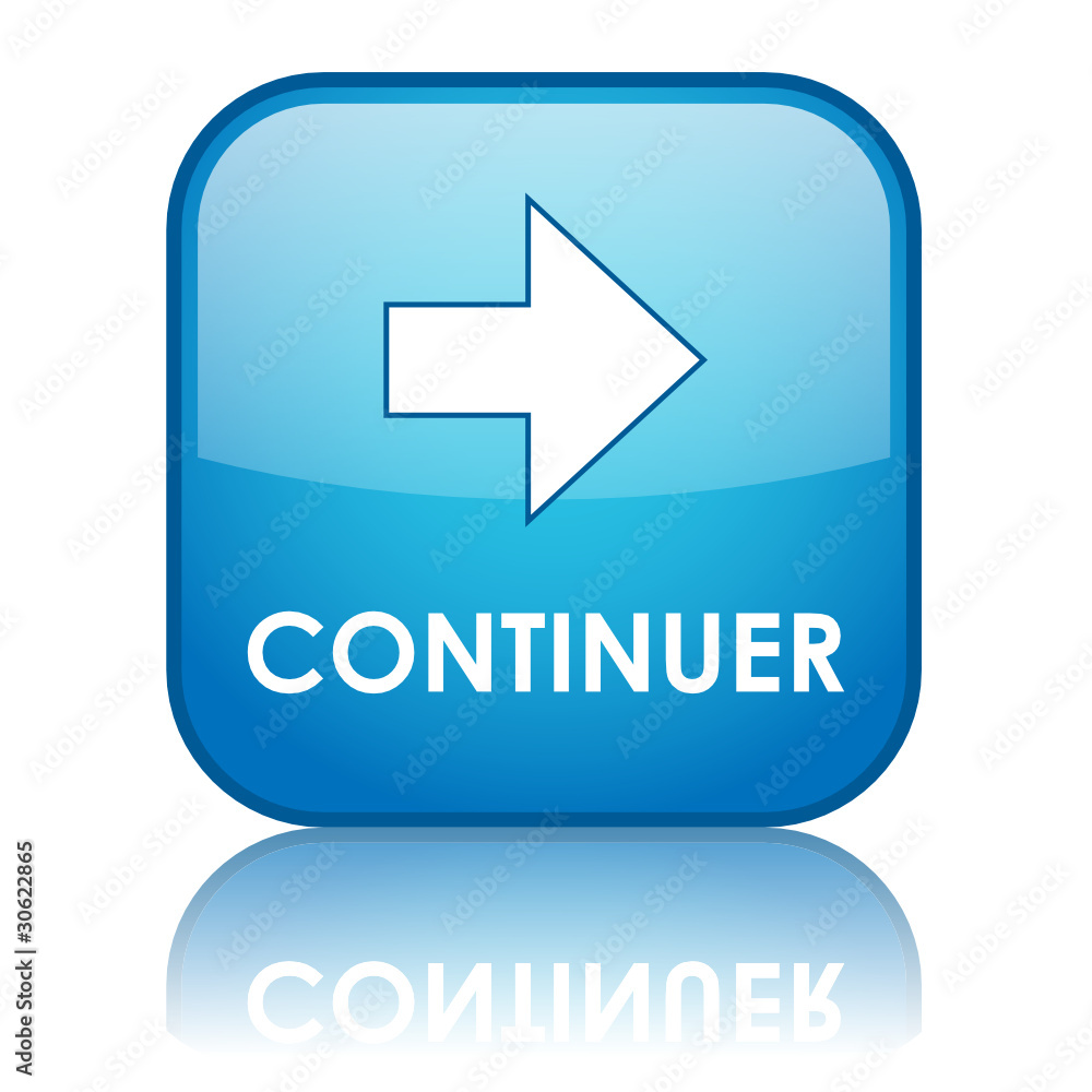Vecteur Stock Bouton Web CONTINUER (internet cliquer ici suivant ...