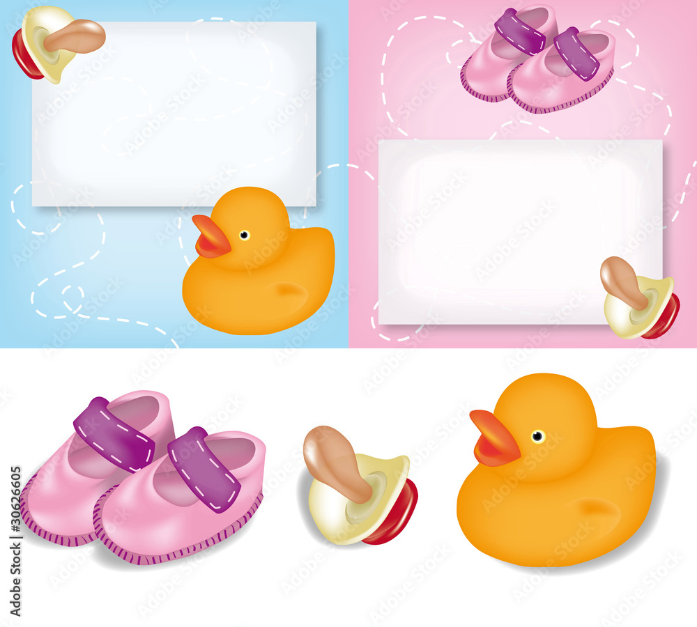 Baby Shower Border Clip Art Ducks