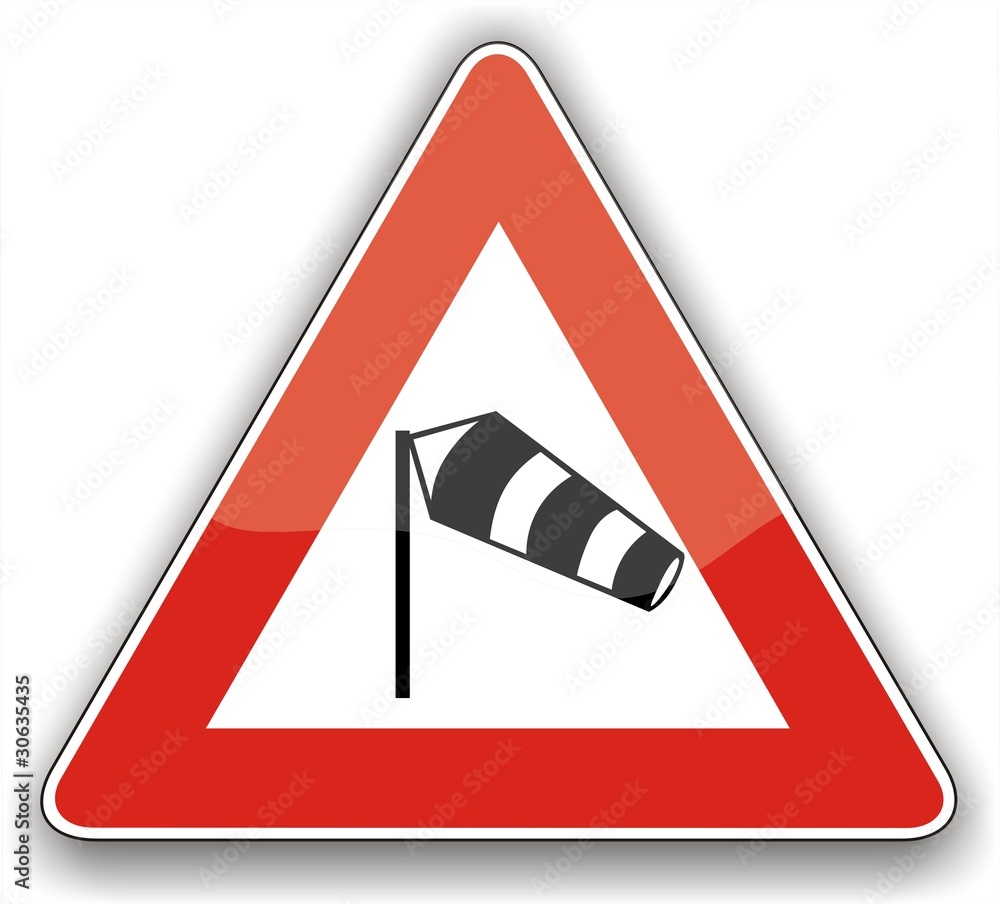 panneau vent violent Stock Vector | Adobe Stock