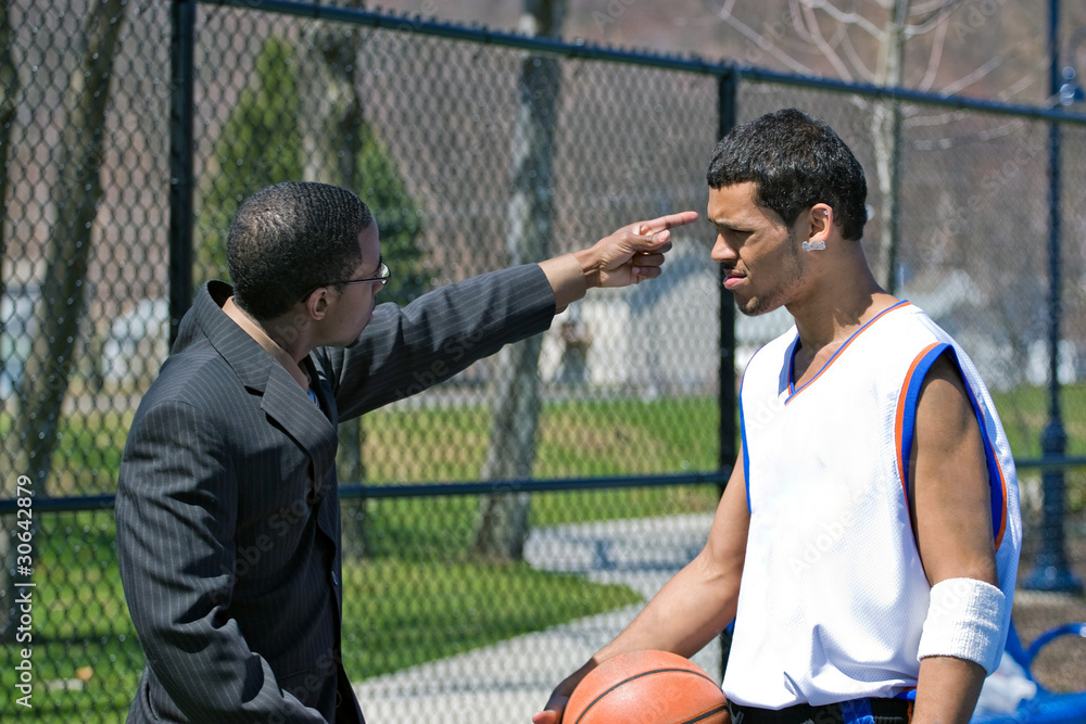 Angry Basketball Coach