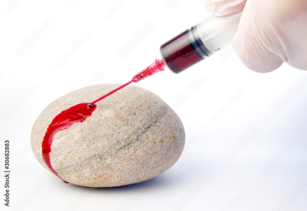 getting blood out of a stone Stock Photo | Adobe Stock