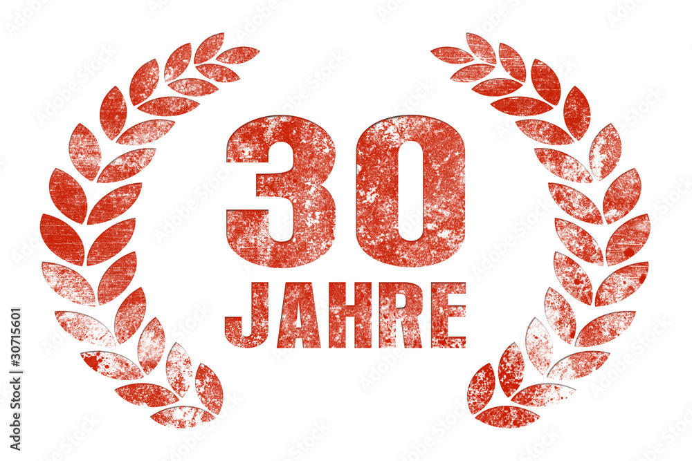 stempel 30 JAHRE Stock-Illustration | Adobe Stock