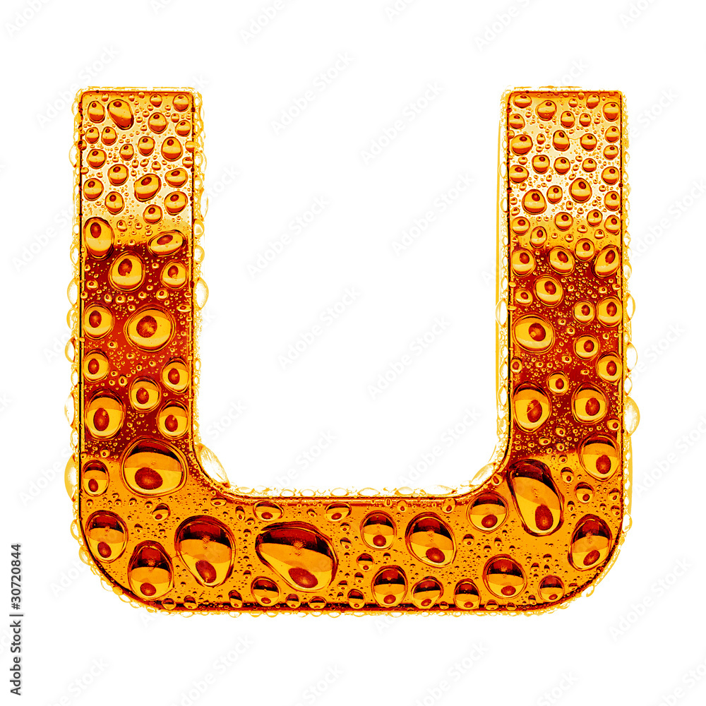 Orange Letter U