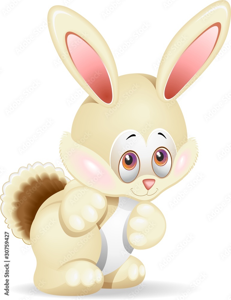 Vettoriale Stock Coniglio Cartoon-Cartoon Rabbit-Vector | Adobe Stock