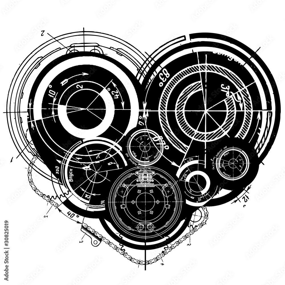 art illustration of heart Stock Vector | Adobe Stock