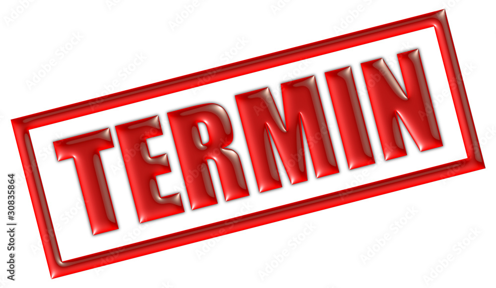 Stempel rot TERMIN Stock-Illustration | Adobe Stock