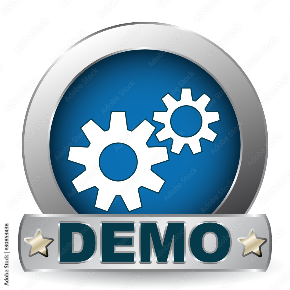 DEMO ICON Stock Vector | Adobe Stock