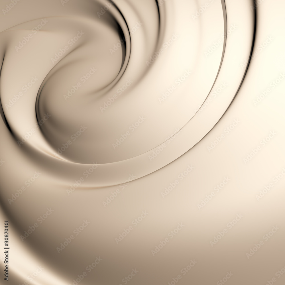 Astonishing creamy swirl. Clean, detailed render. Series. Stock ...