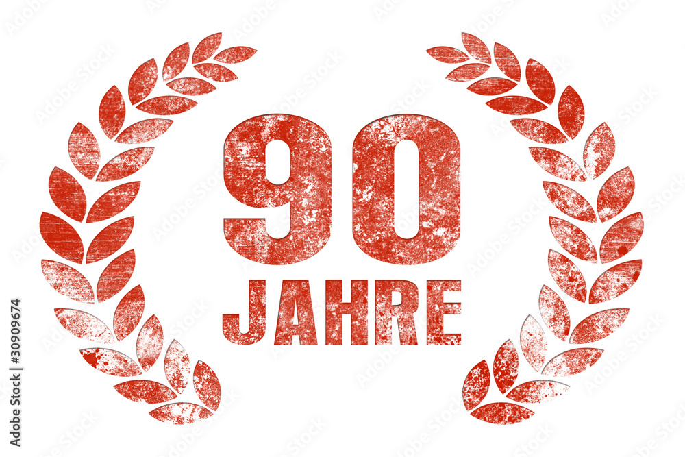 stempel 90 JAHRE Stock-Illustration | Adobe Stock