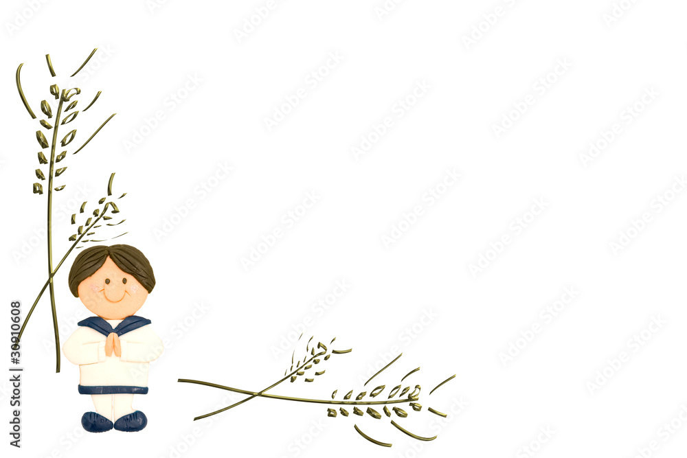 First Communion children background Stock Illustration | Adobe Stock
