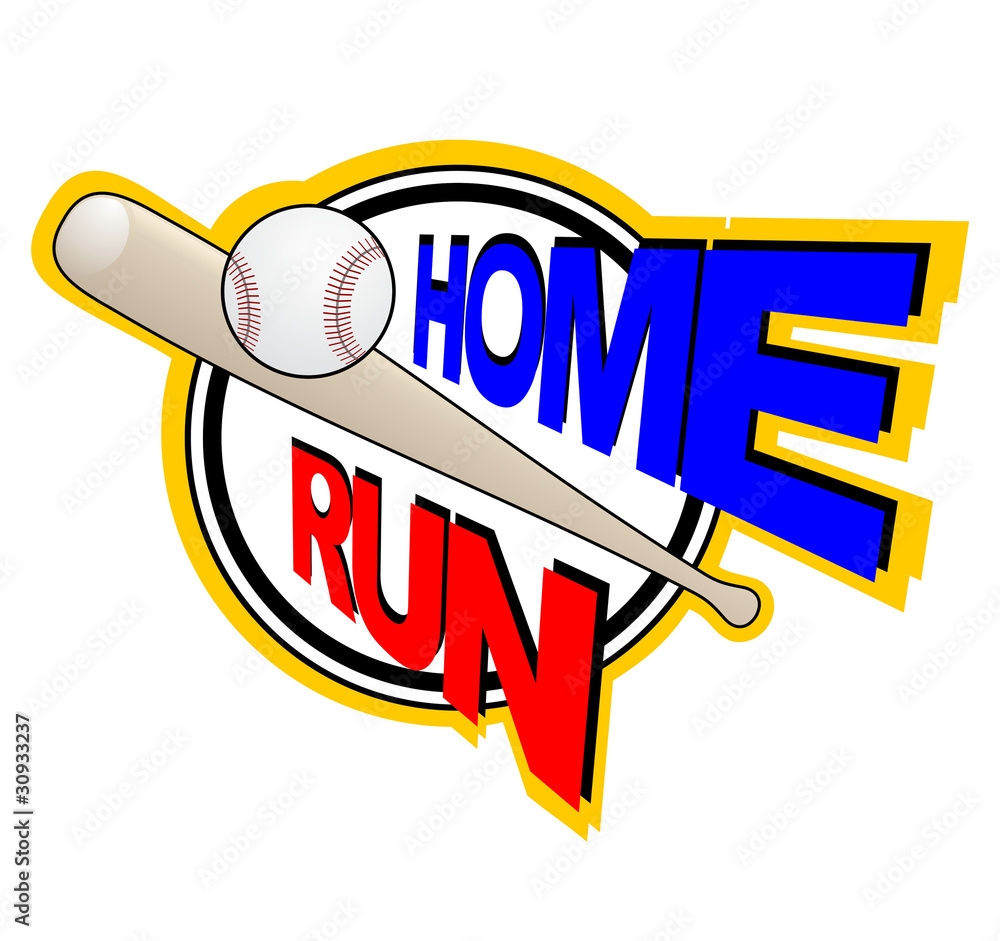 Home run vector de Stock | Adobe Stock