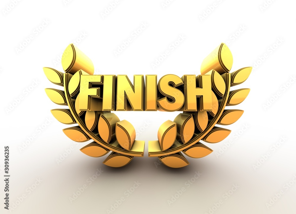 finish word Stock Illustration | Adobe Stock