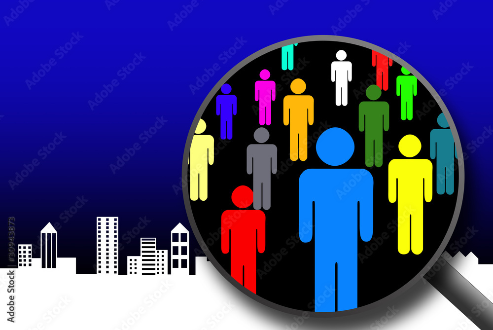 Bevölkerung Stock-Illustration | Adobe Stock