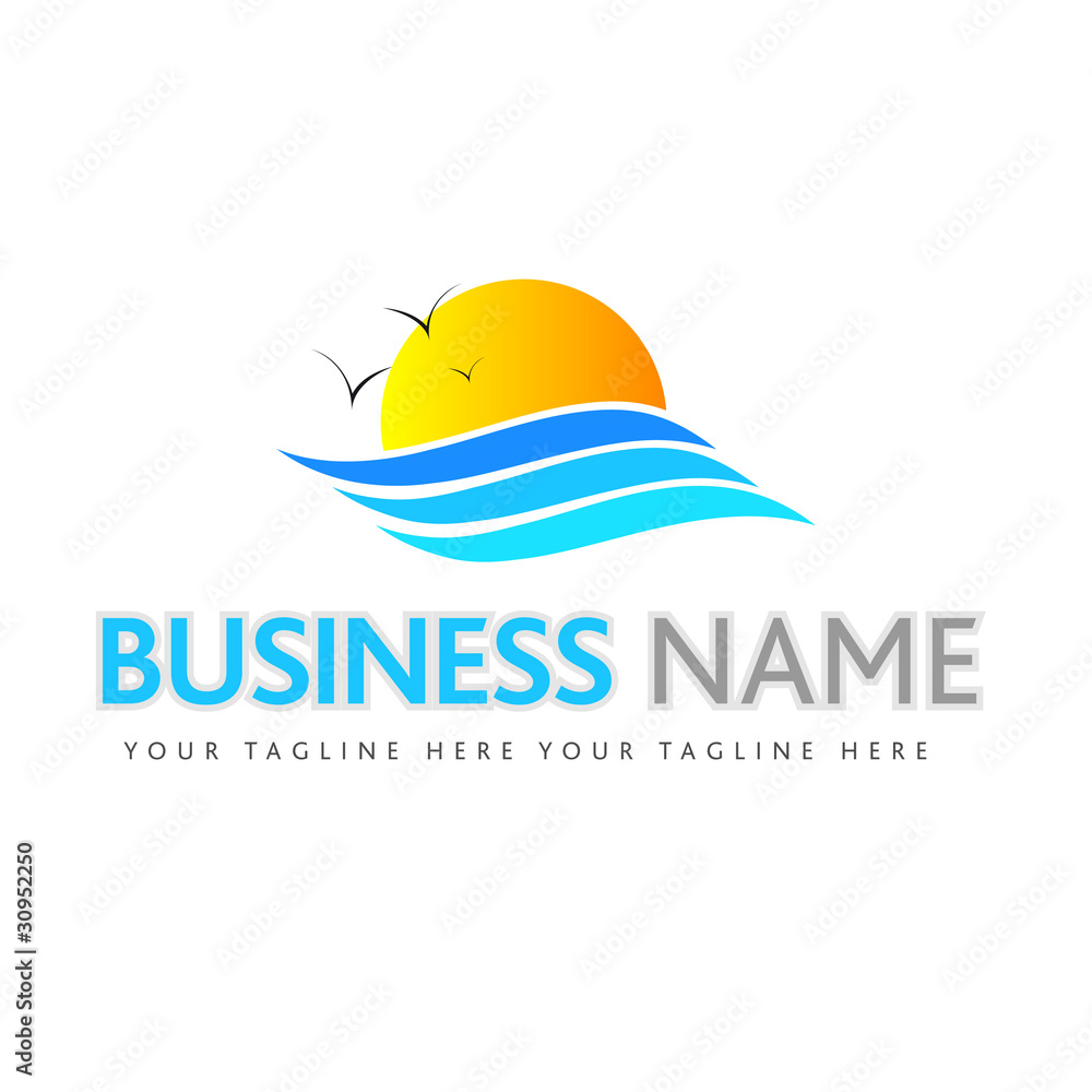 logo mare, vacanze Stock Vector | Adobe Stock