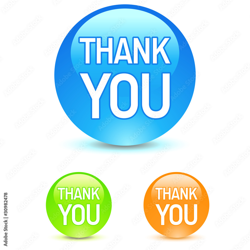 "thank you" button Stock Vector | Adobe Stock