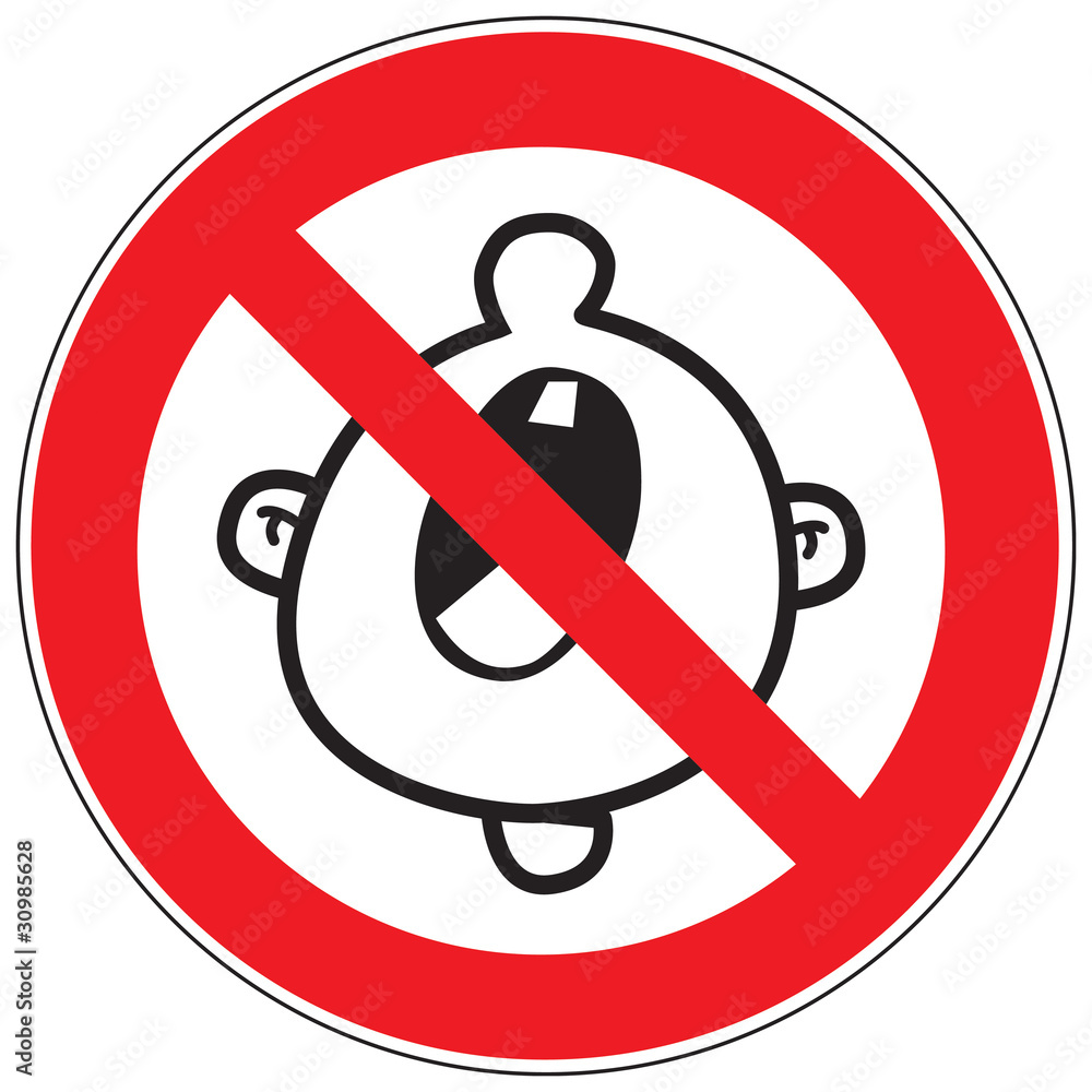 Zeichen Ruhe Bitte! - Stock - GamesAgeddon