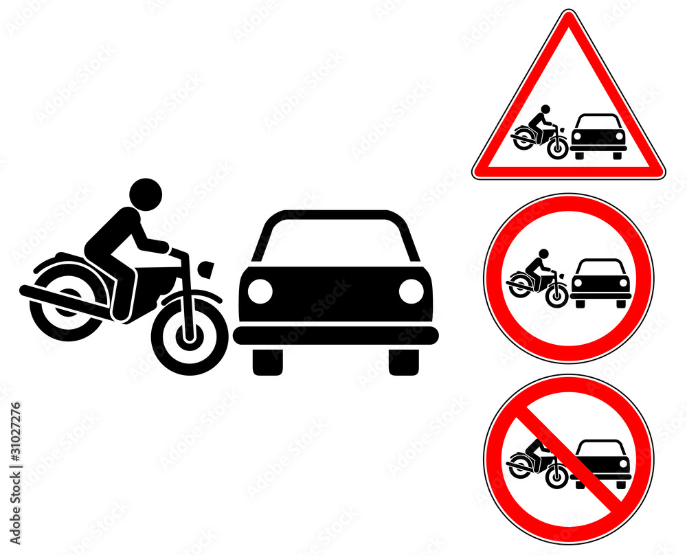Accident pictogram warning and prohibition signs Stock Vector | Adobe Stock