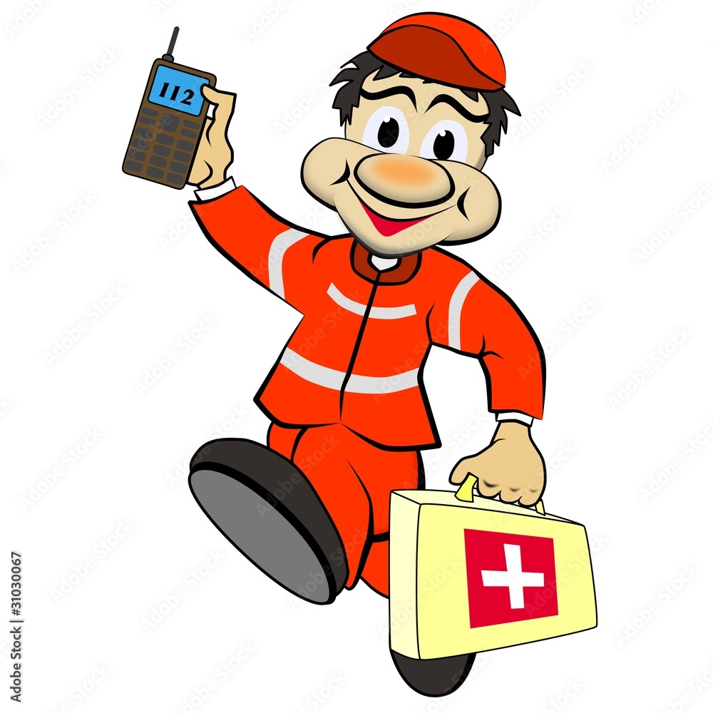 Rettungssanitäter Stock-Illustration | Adobe Stock