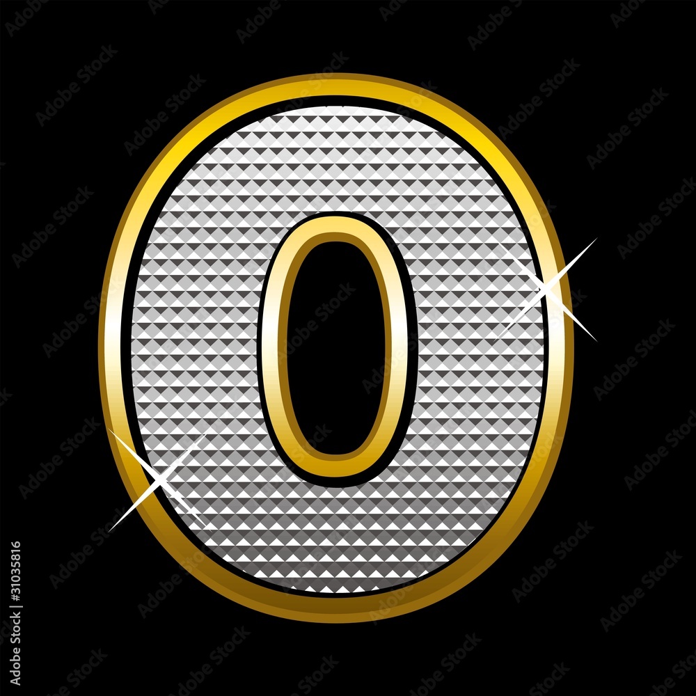 Bling bling font type_letter O Stock Vector | Adobe Stock