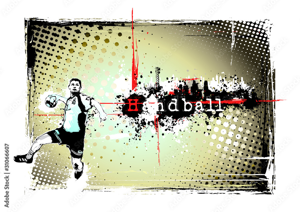 handball frame Stock Vector | Adobe Stock