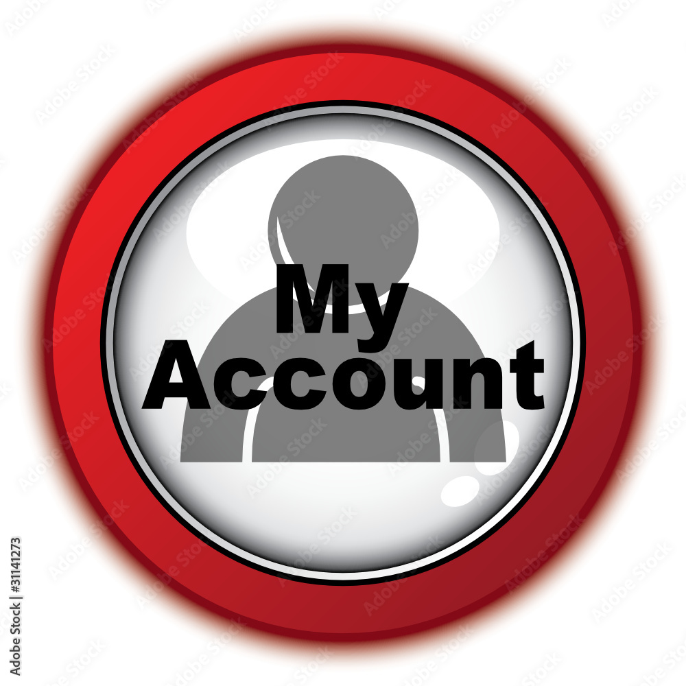 MY ACCOUNT ICON Stock Vector | Adobe Stock