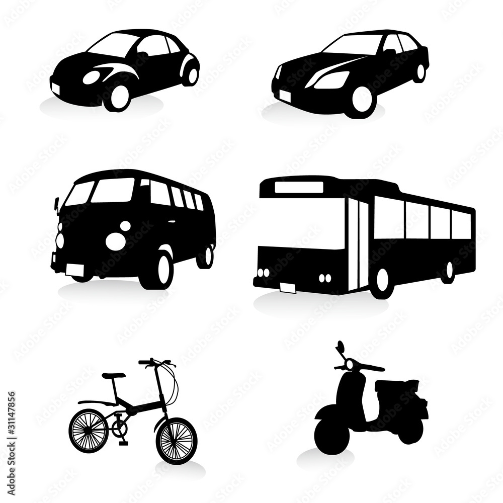 car icon set Stock Vector | Adobe Stock