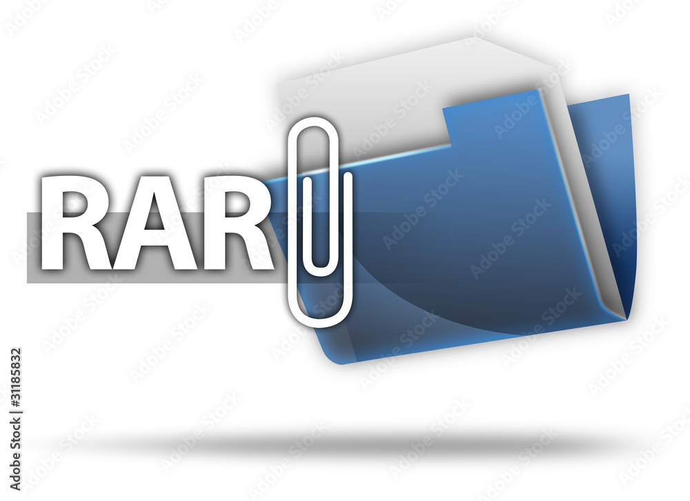 3D Style Folder Icon "RAR" Stock Illustration | Adobe Stock