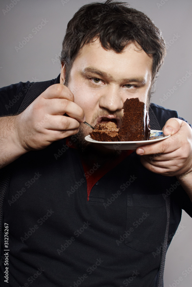 Fat Person Eating Cake Meme