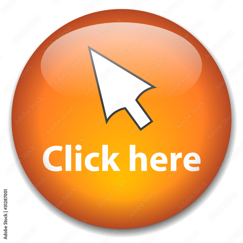 "CLICK HERE" Web Button (mouse cursor icon connection selection) Stock ...