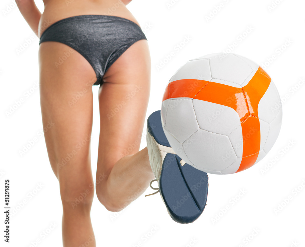 Beautilful woman in bikini posing with soccer ball Stock Photo | Adobe ... Beautilful woman in bikini posing with soccer ball Stock Photo | Adobe ...