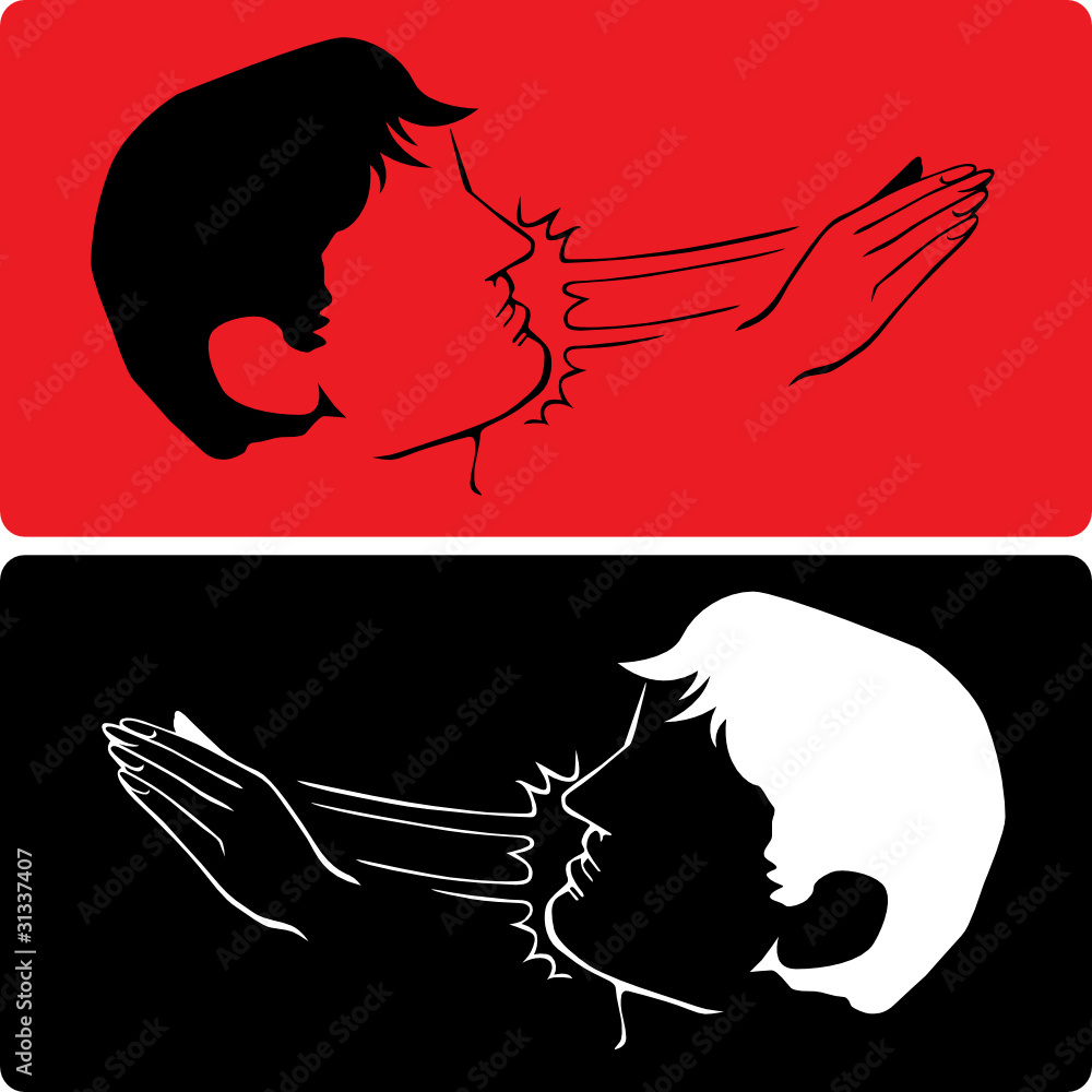 Woman hand slapping man on the face vector illustration Stock Vector ...