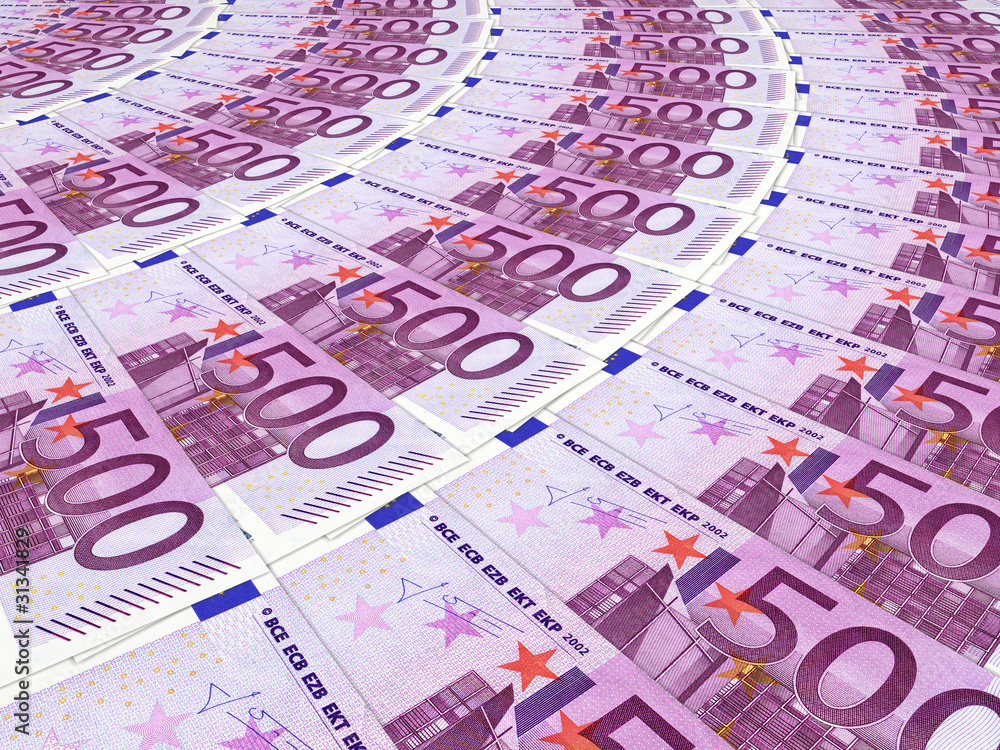 viele 500 Euro-Scheine Stock Photo | Adobe Stock