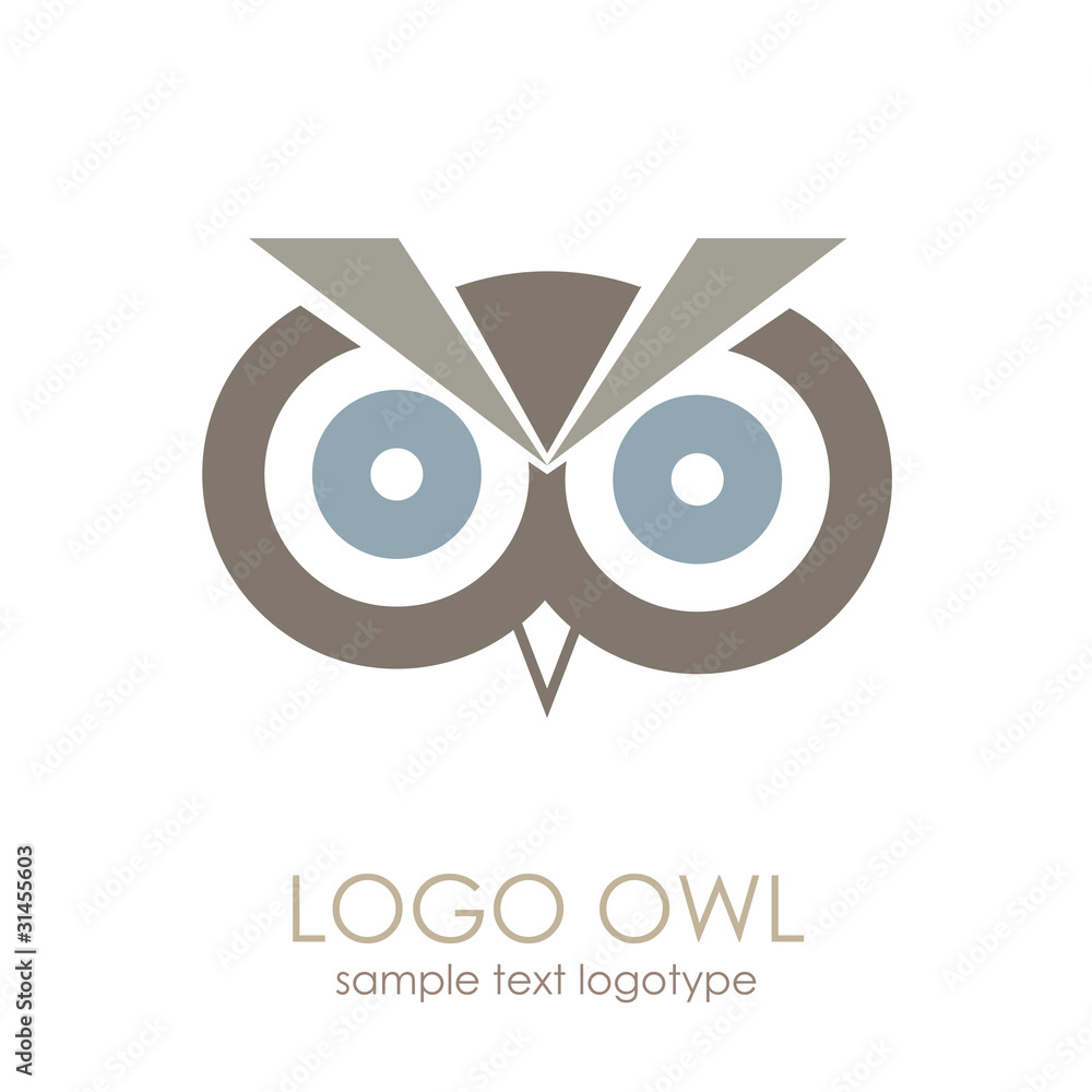 Logo Owl # Vector Stock-Vektorgrafik | Adobe Stock