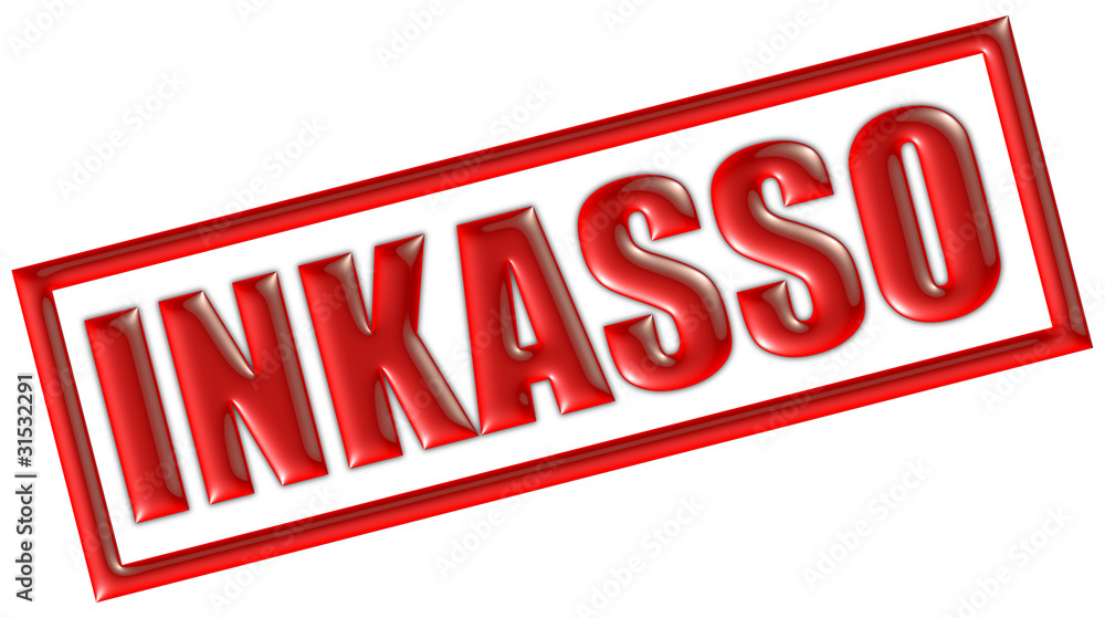 Stempel rot INKASSO Stock-Illustration | Adobe Stock