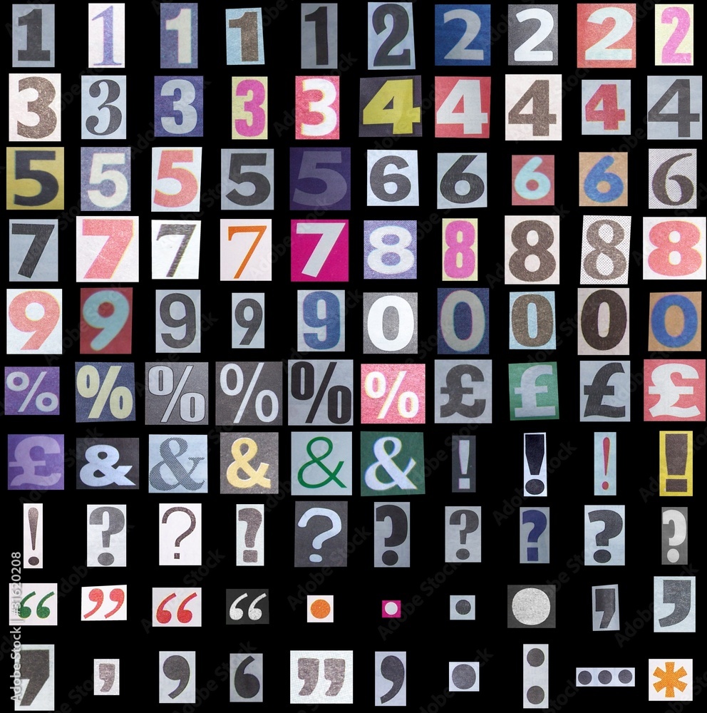 newspaper-symbols Stock Illustration | Adobe Stock