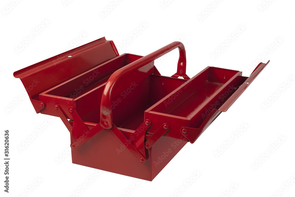 Red Empty Open Toolbox Stock Photo | Adobe Stock