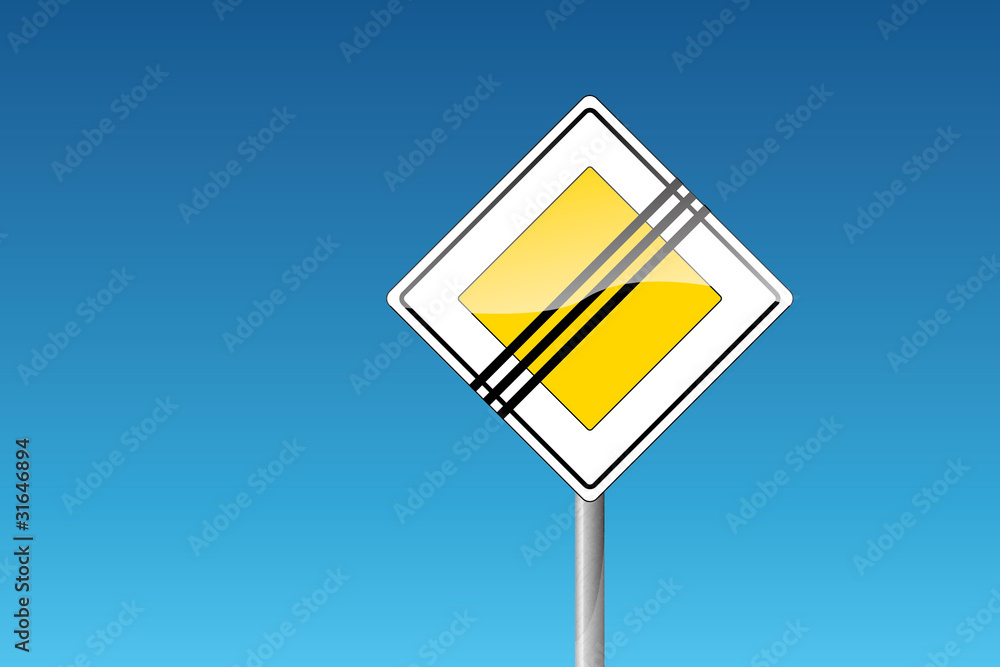 Ende Der Vorfahrtsstrasse