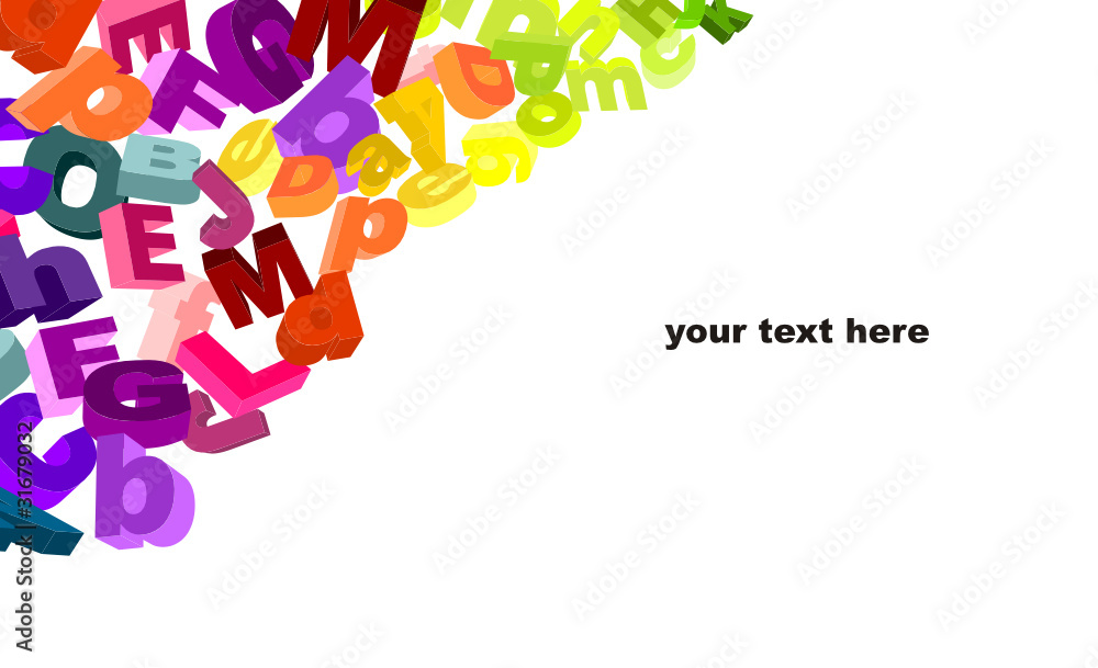 FONDO DE LETRAS Stock Vector | Adobe Stock