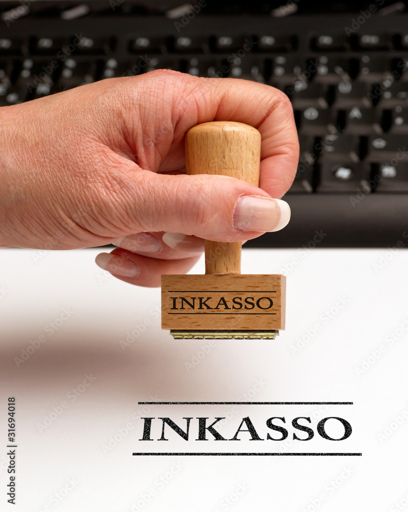 Inkasso oder Inkassobüro Stempel Stock-Illustration | Adobe Stock