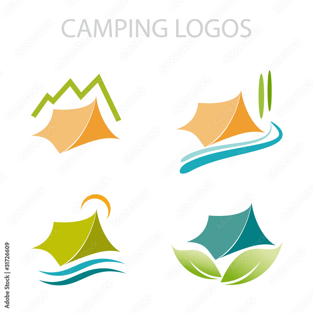 Camping Logos # Vector Stock Vector | Adobe Stock