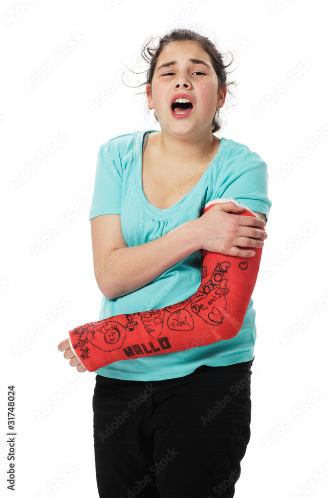 Girl Holding Arm