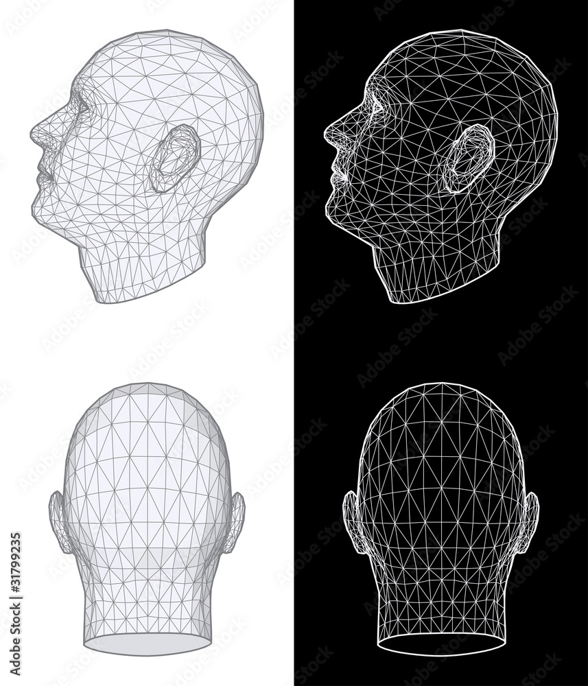 Human head. Vector Illustration Stock Vector | Adobe Stock