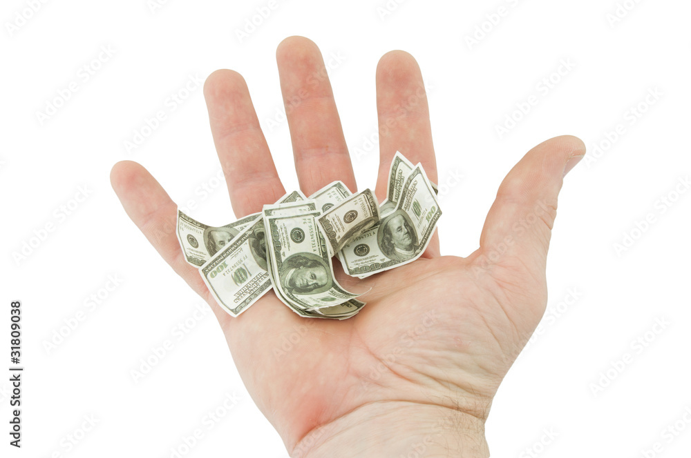 Shrinking Dollar Stock Photo | Adobe Stock
